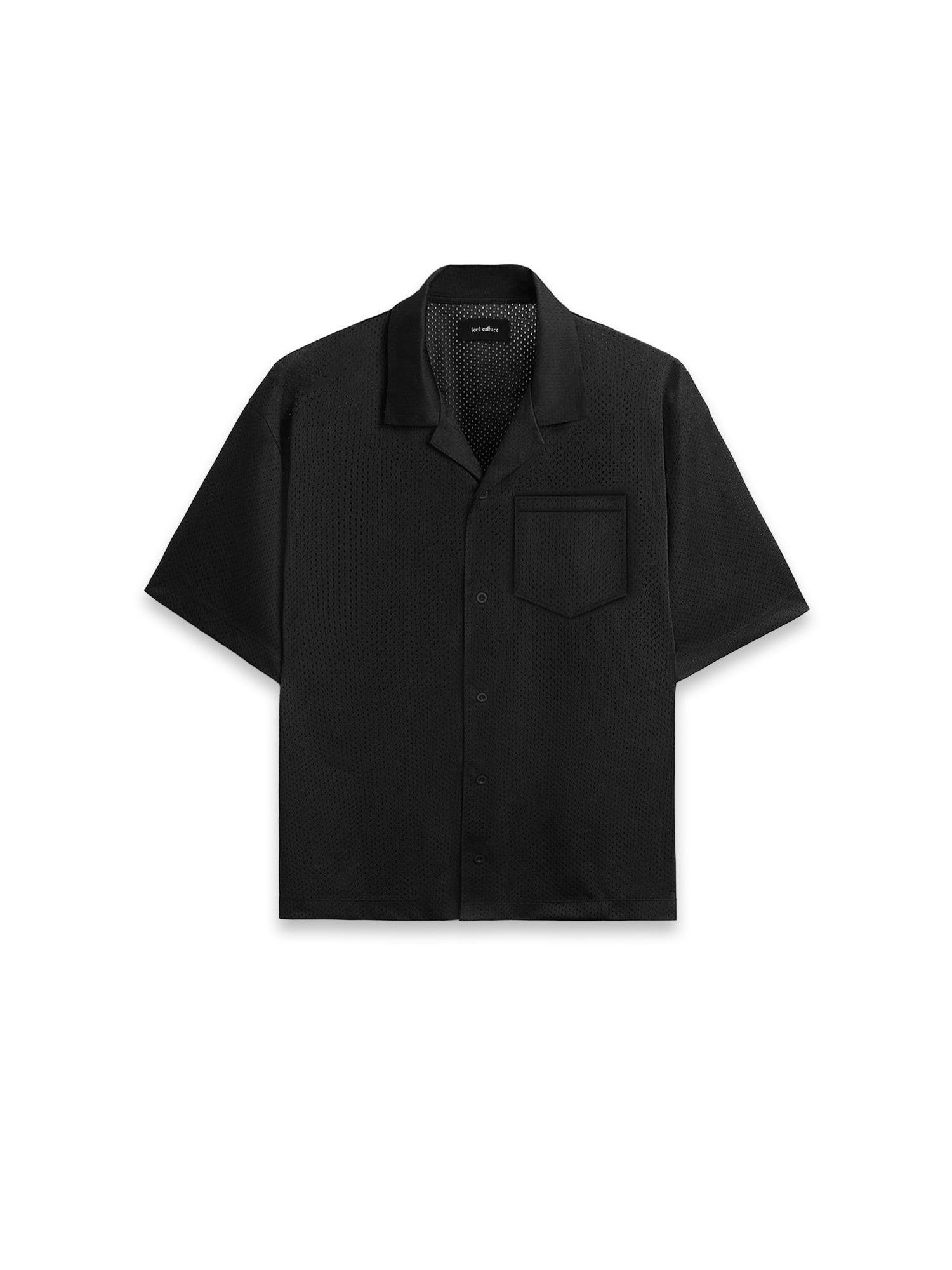 MESH SHIRT - BLACK – LORD CULTURE